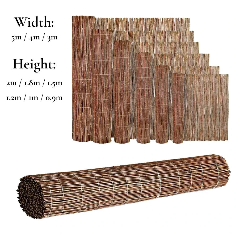 Premium Willow Fencing Screening Rolls – Woven Wood