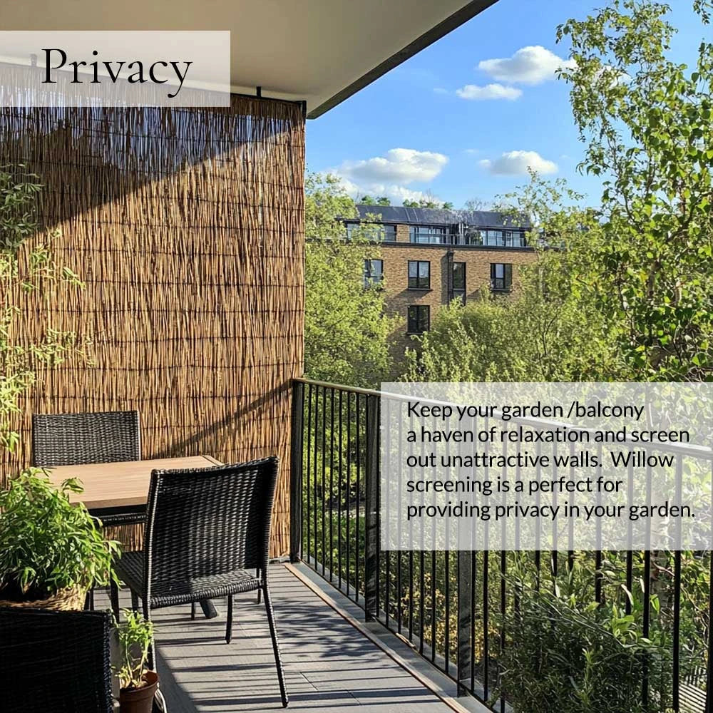 Premium Willow Fencing Screening Rolls – Woven Wood