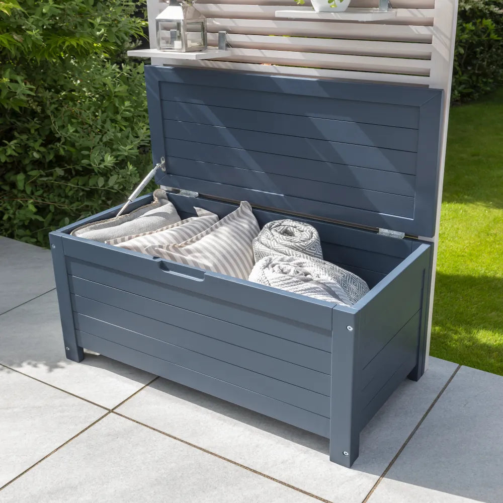 Galaxy Storage Bench – Woven Wood