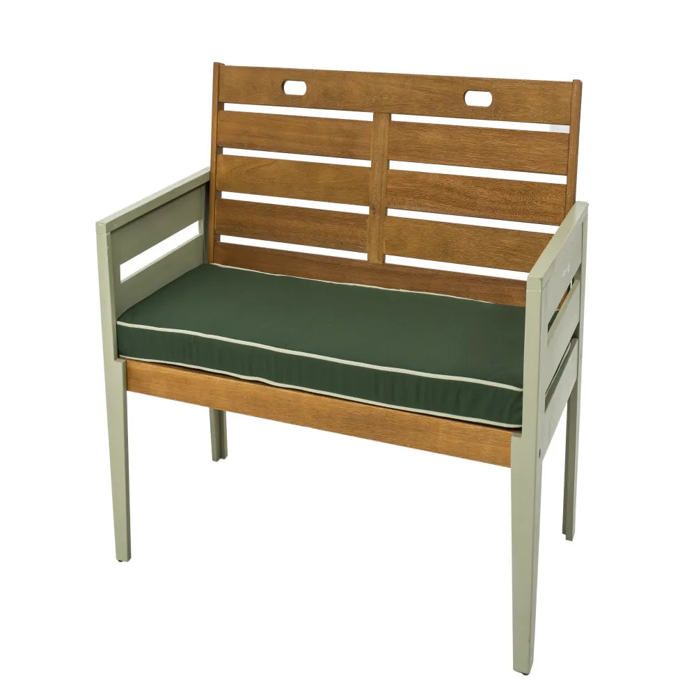Verdi Two Seat Bench Set – Woven Wood
