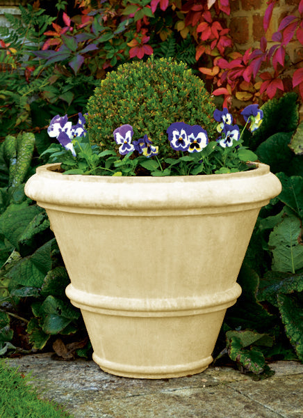 61cm Roman Vase (lightweight) Stone Planter – Woven Wood