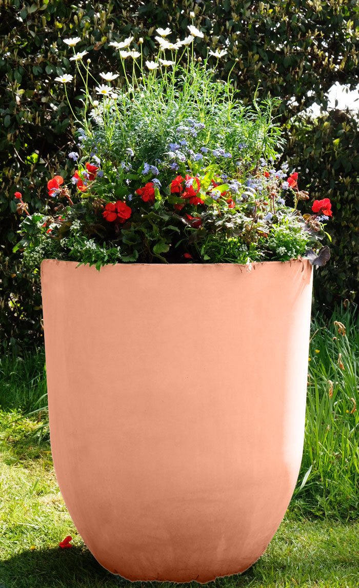 50cm Crucible Planter Stone Planter – Woven Wood