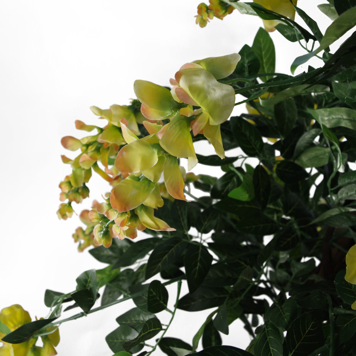 120cm Artificial Yellow Wisteria Tree – Woven Wood
