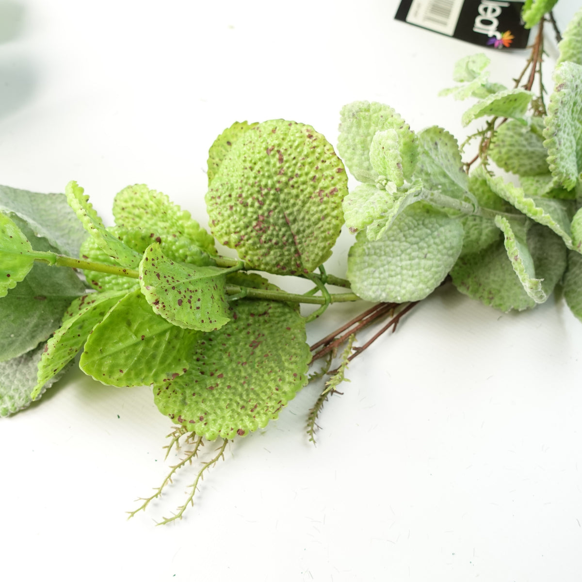 125cm Artificial Hanging Trailing Mint Leaf Garland Plant – Woven Wood