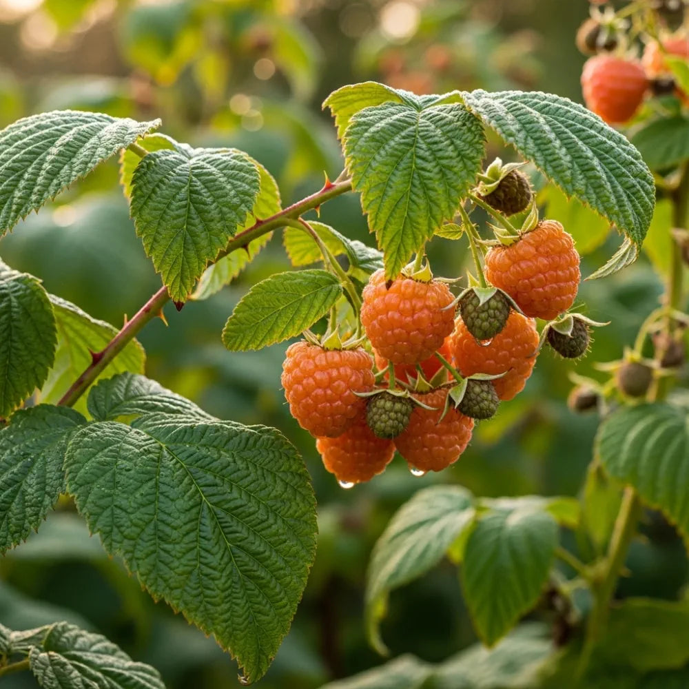 60cm 'Autumn Treasure' Raspberry Plant | 3L Pot – Woven Wood