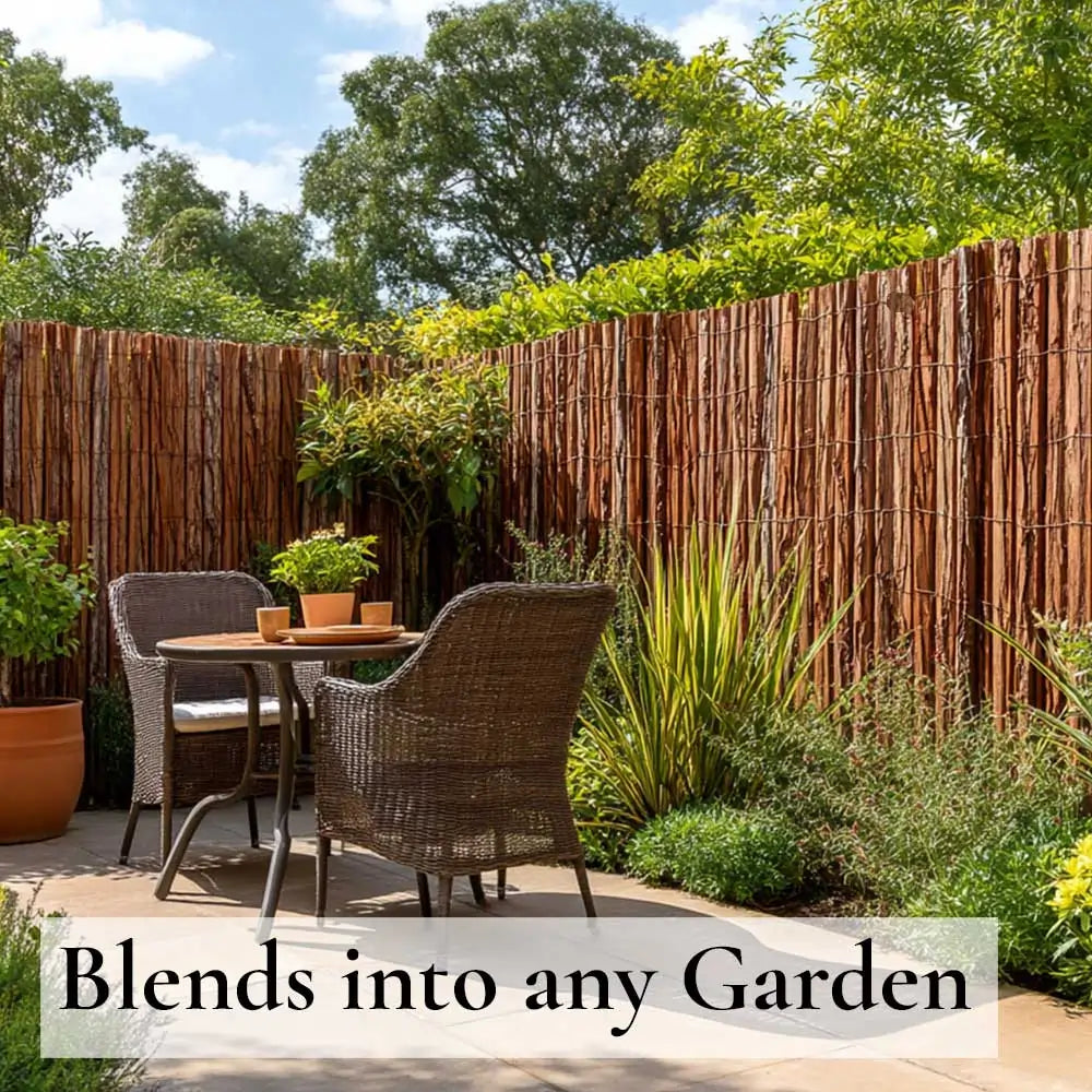 Premium Bark Fencing Screening Rolls – Woven Wood