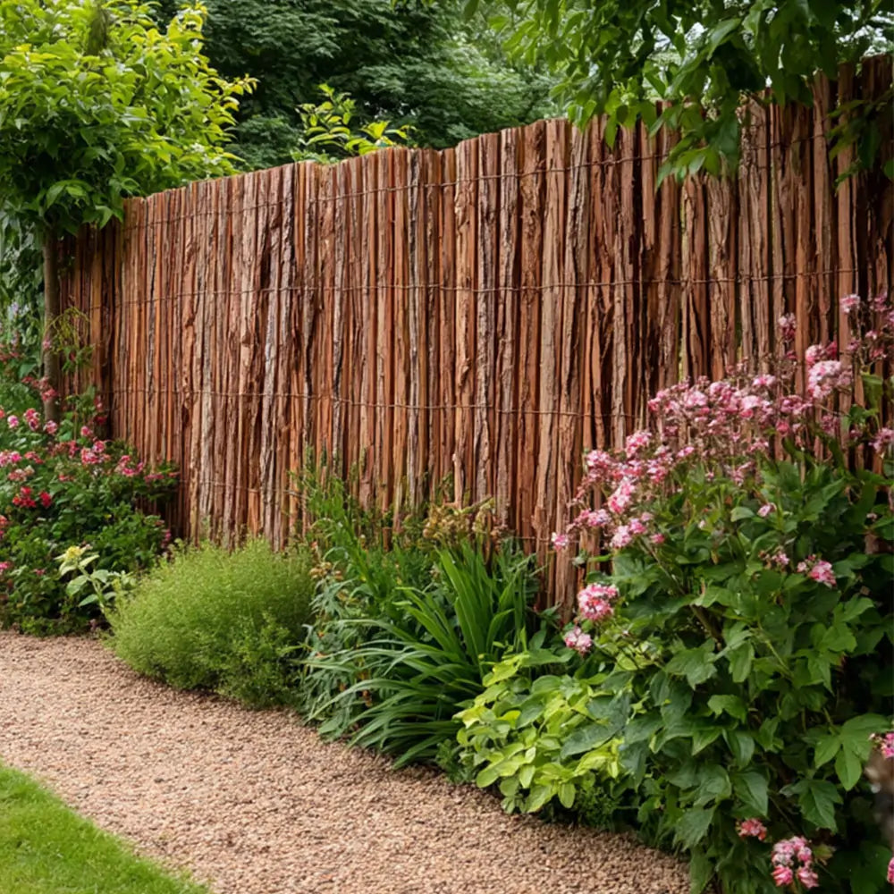 Premium Bark Fencing Screening Rolls – Woven Wood