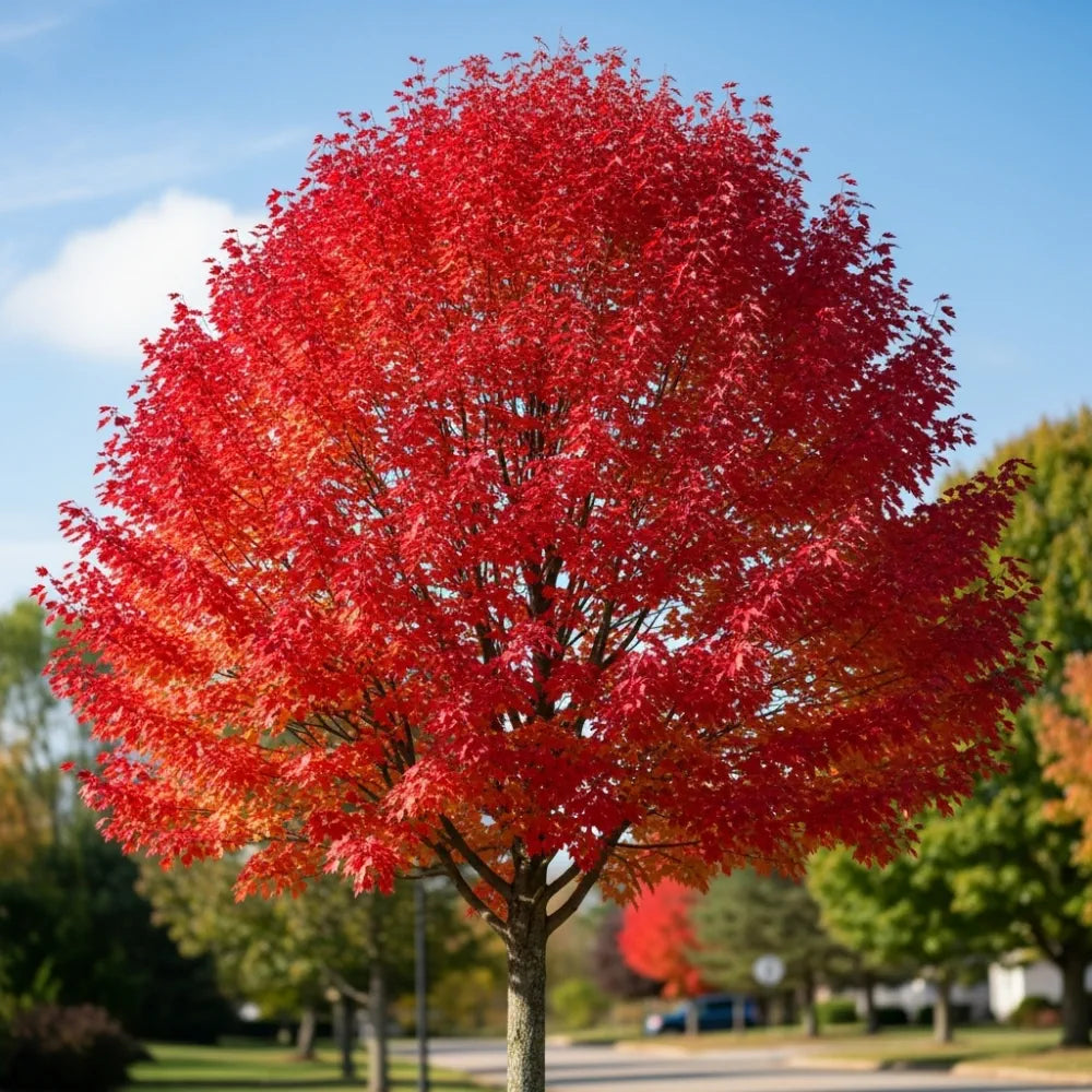 5ft Canadian Red Maple Tree | Acer rubrum 'Fairview Flame' | 9L Pot ...
