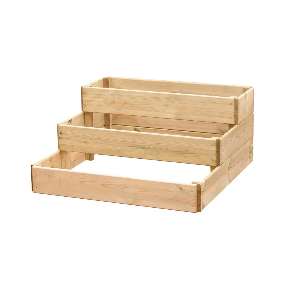 Premium Cascading Wood Raised Bed – Woven Wood