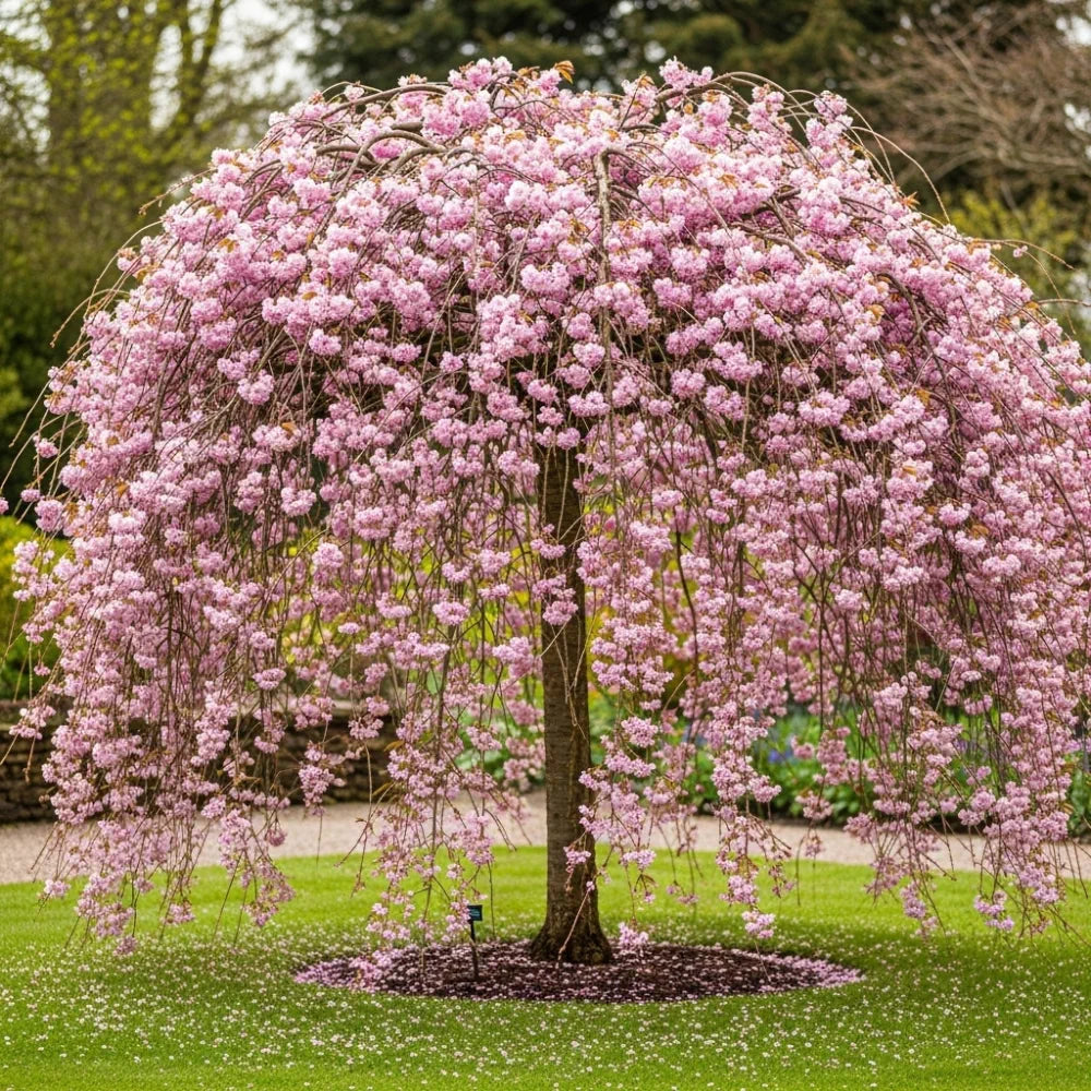 5ft Cheal's Weeping Cherry Blossom Tree | Prunus 'Kiku-Shidare' | Bare ...
