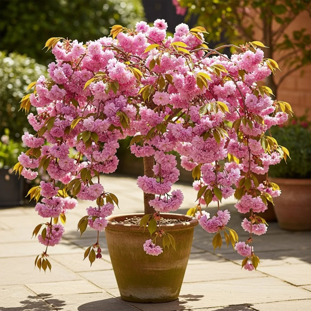 4ft 'Kiku-shidare-zakura' Patio Cherry Blossom Tree | Bare Root – Woven ...