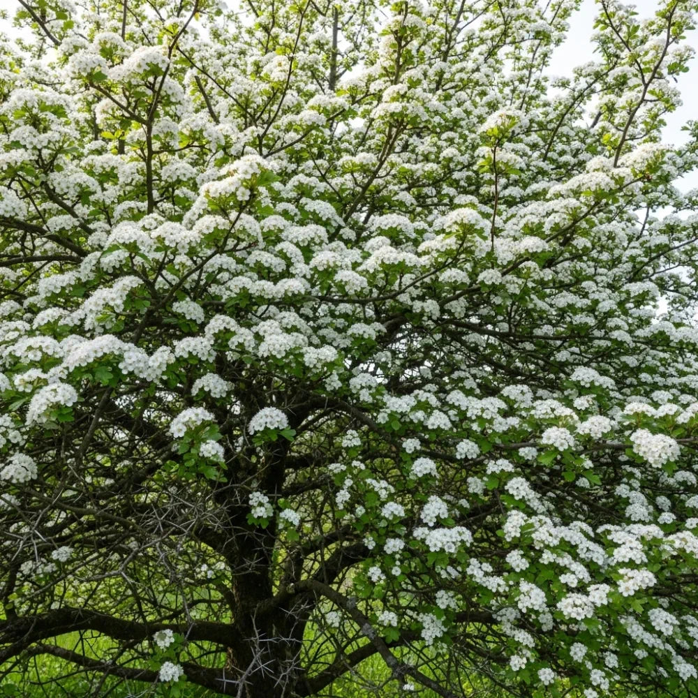 7ft Common Hawthorn Tree | Mature Bare Root Crataegus Monogyna | 6/8cm ...