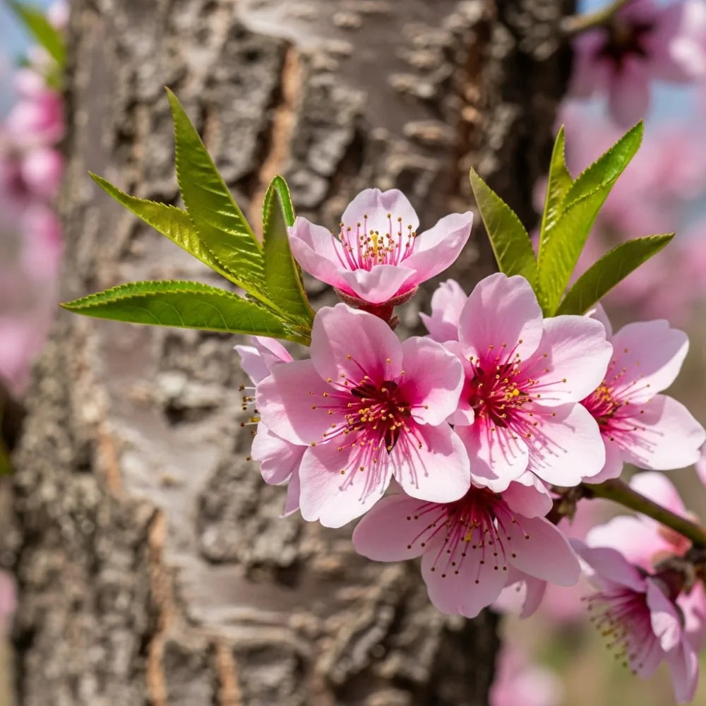 5ft Flat Nectarine' Peach Tree | Bare Root | 2 Years Old – Woven Wood