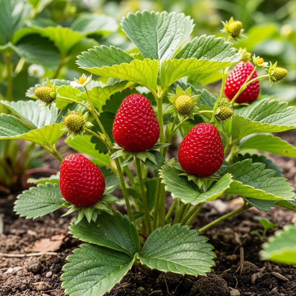 10x 'Framberry' Strawberry Plant | Bare Root – Woven Wood
