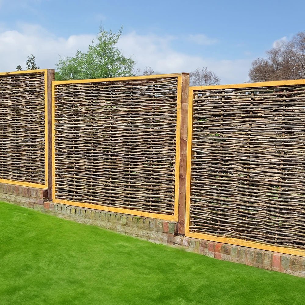 Wicker Fence Panels Woven Wood Wicker Fence Panels Woven Wood