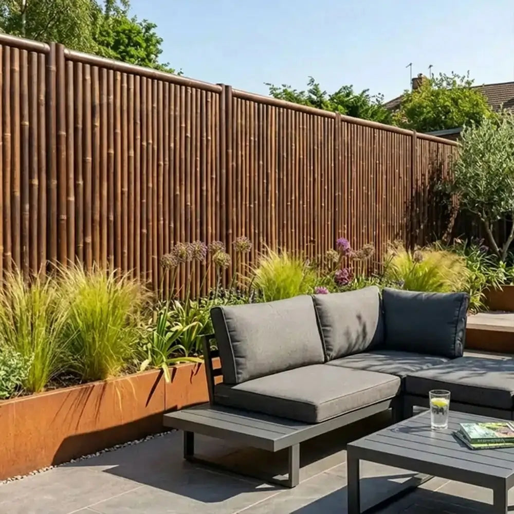 Garden Screening: Natural Willow, Bamboo and Bark Screens – Woven Wood