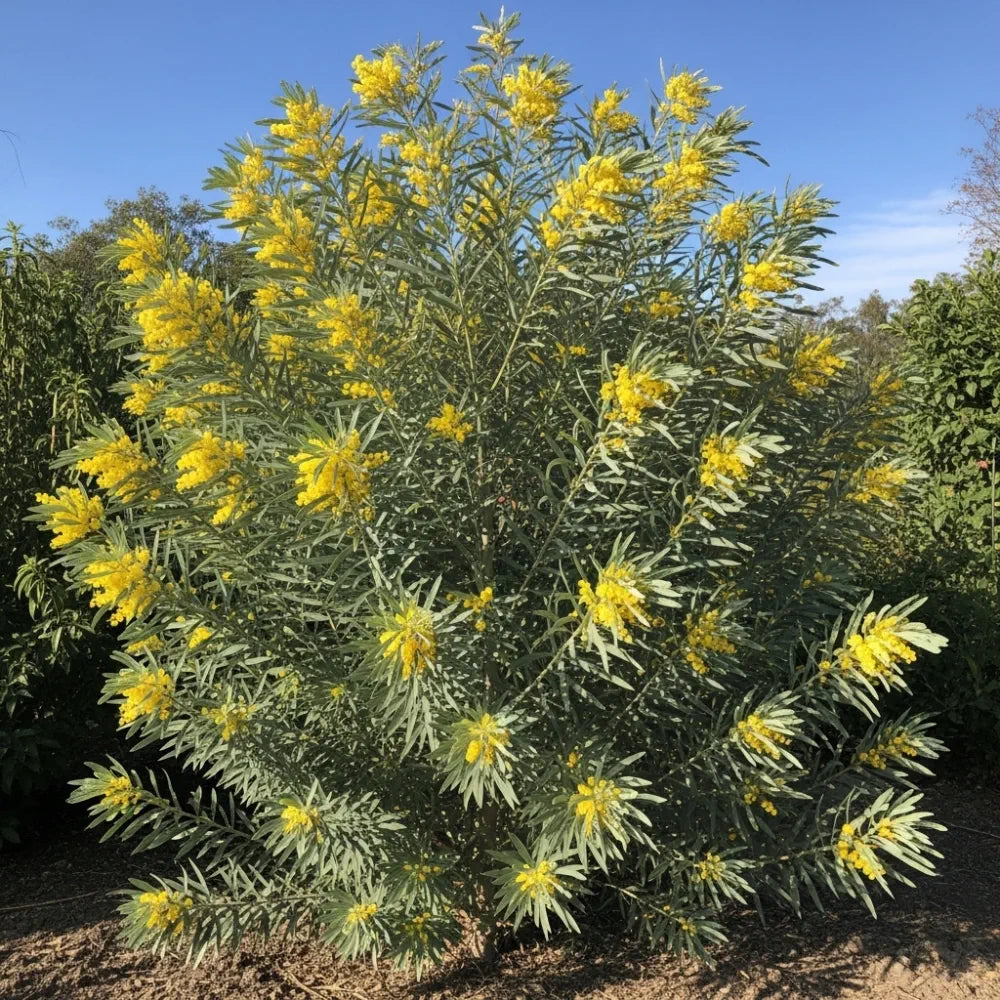 5ft Golden Mimosa Tree | Acacia dealbata | 9L Pot | 2 Years Old – Woven ...