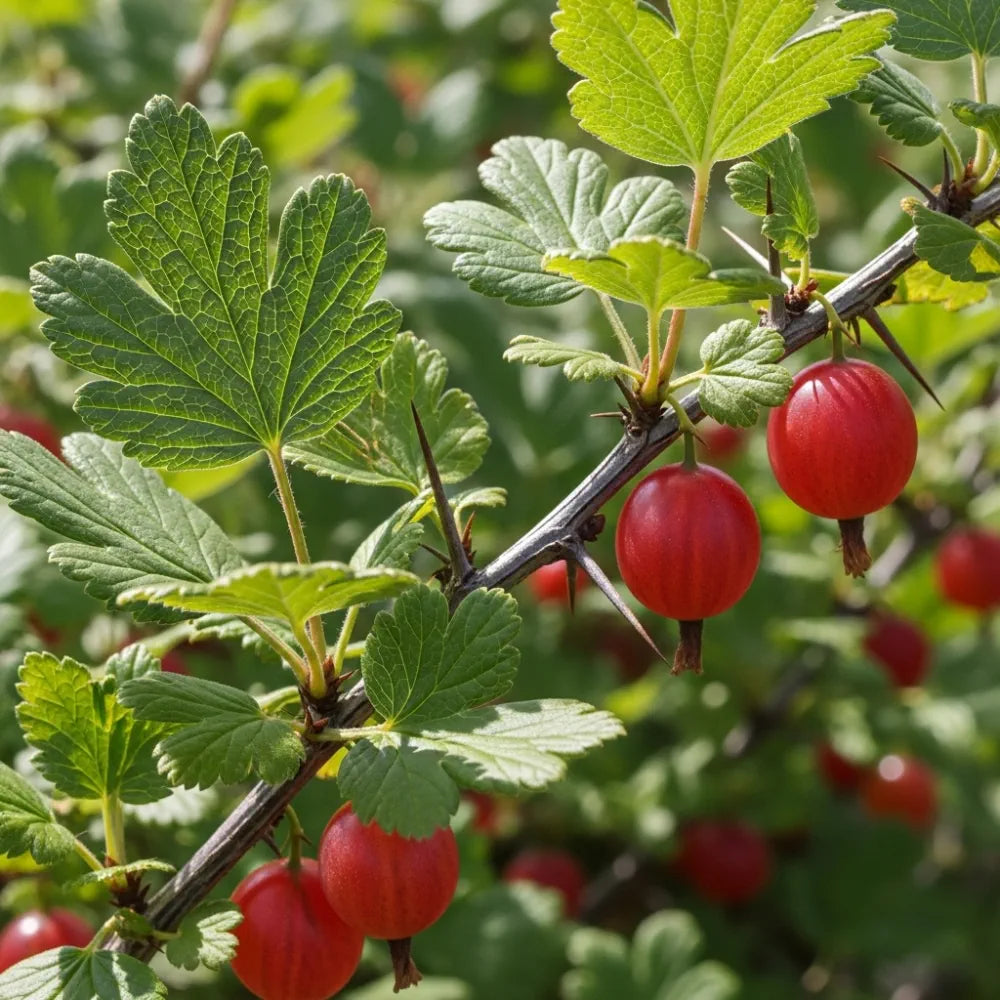 Hinnonmaki Red Gooseberry Bush | 9cm Pot – Woven Wood