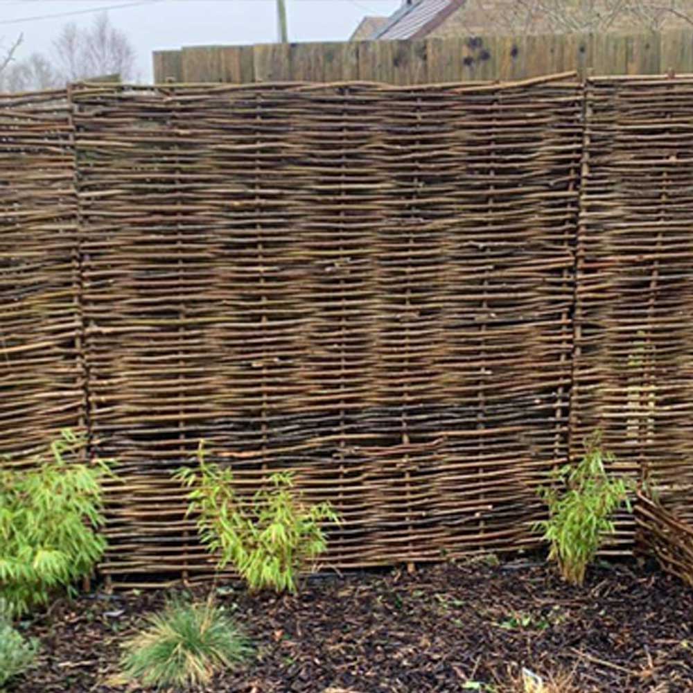 Hazel Hurdle Fence Panel Premium Weave – Woven Wood