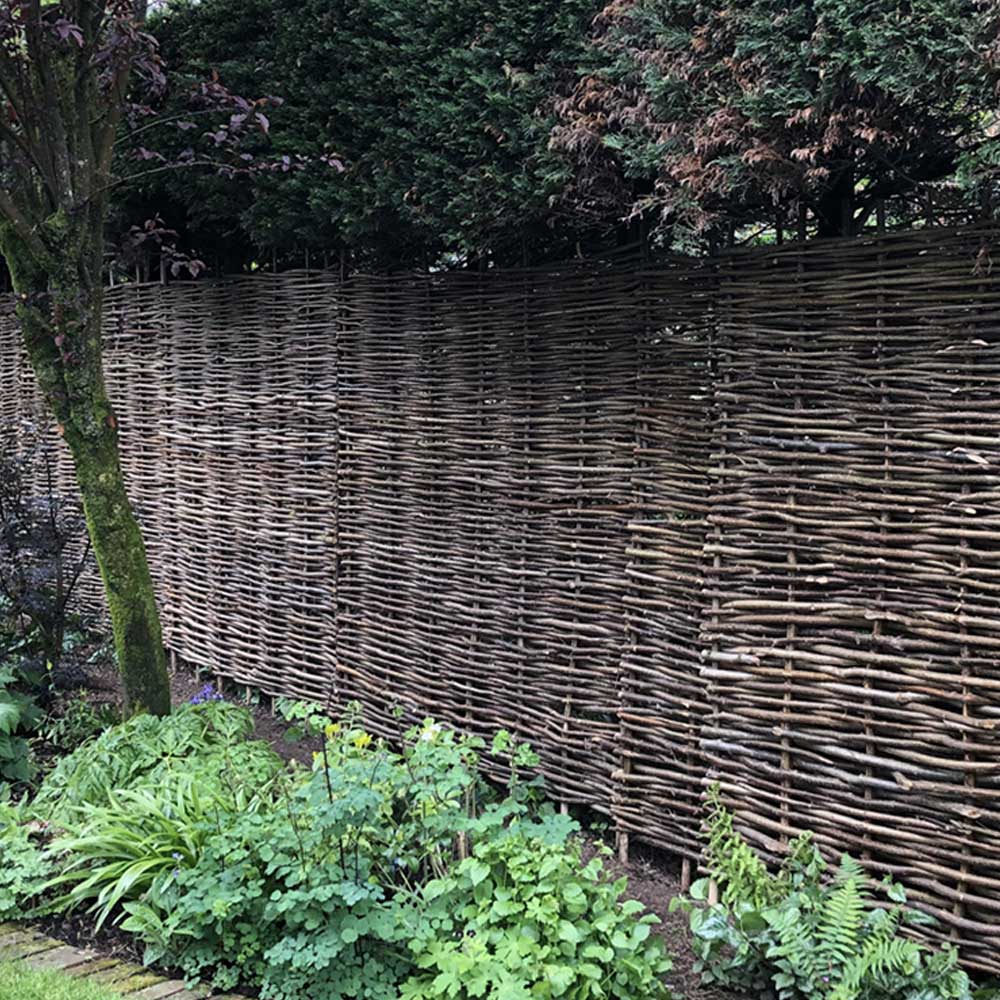 Capped Hazel Hurdle Fence Panel Premium Weave – Woven Wood