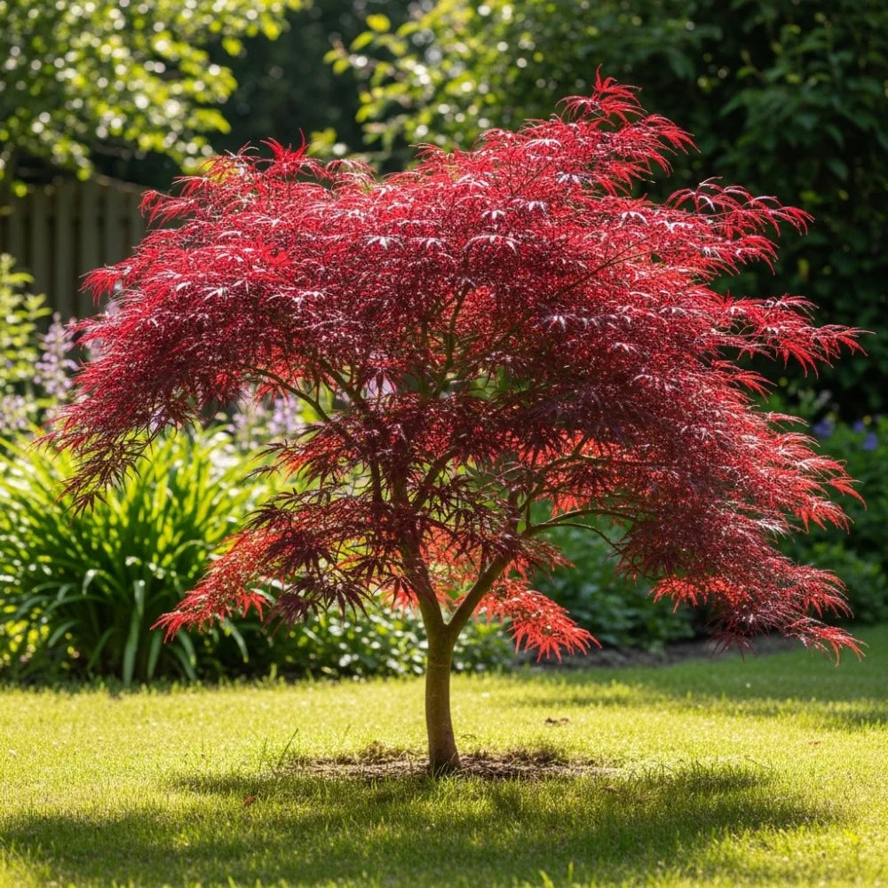 3ft Japanese Maple Tree | Acer palmatum 'Bloodgood' | 3L Pot – Woven Wood
