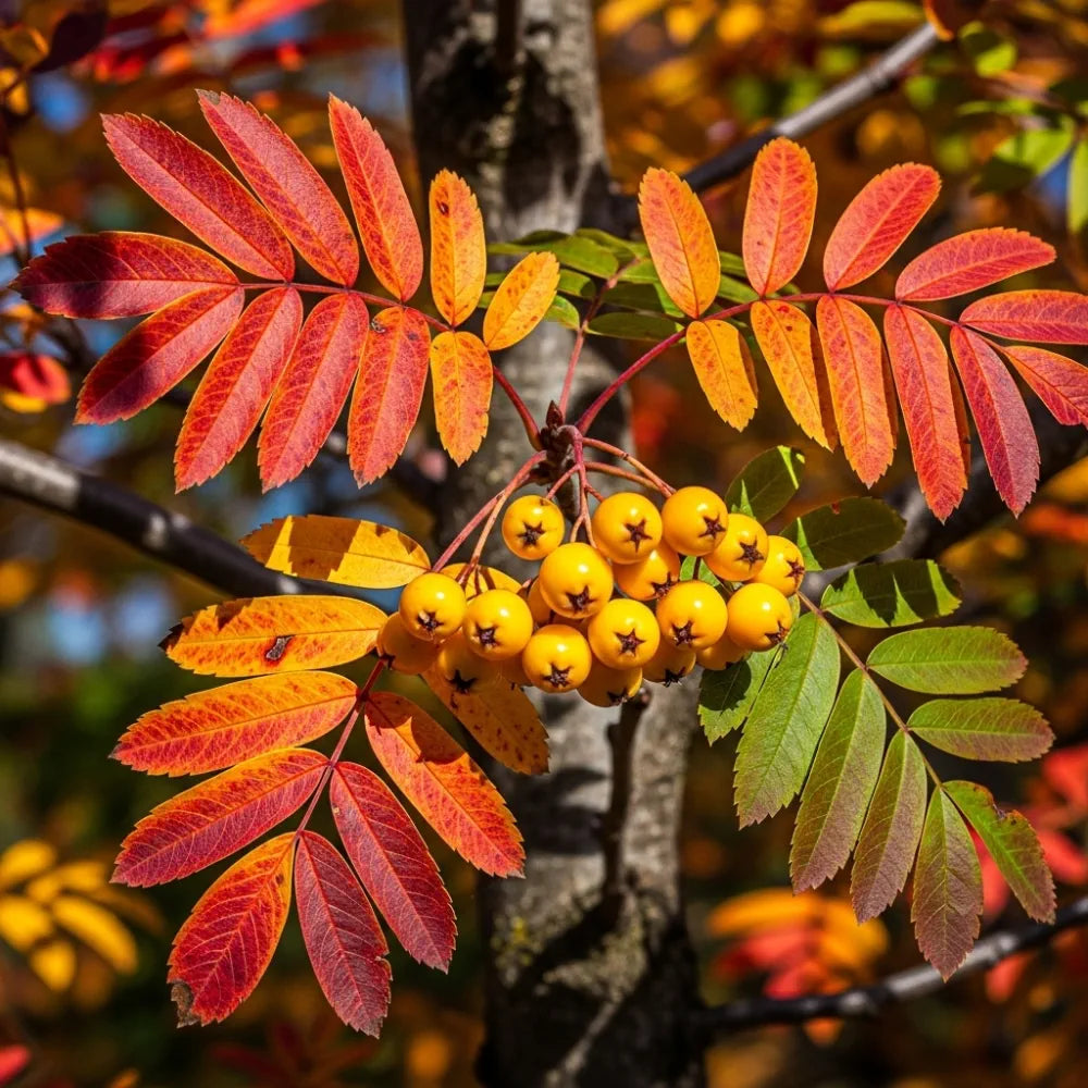 5ft 'Joseph Rock' Rowan Tree | Sorbus | 9L Pot | 2 Years Old – Woven Wood