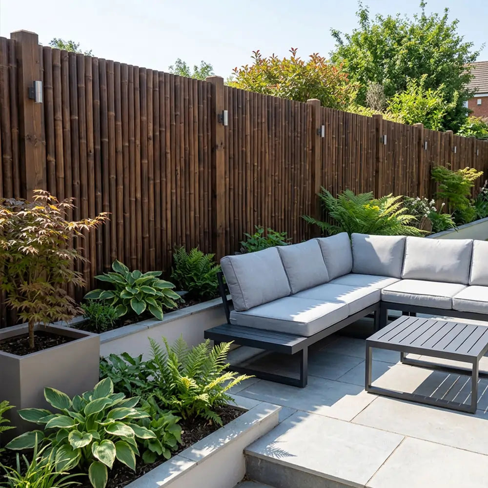 Garden Screening: Natural Willow, Bamboo and Bark Screens – Woven Wood
