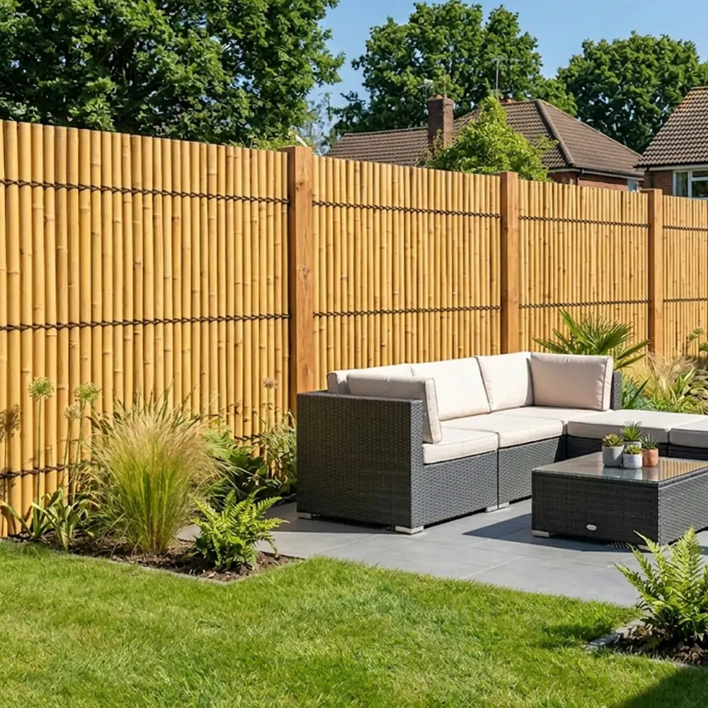 Garden Screening: Natural Willow, Bamboo and Bark Screens – Woven Wood