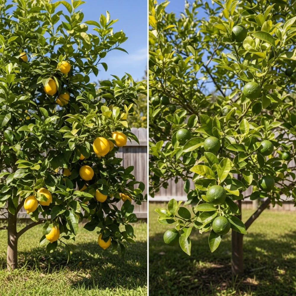 Lemon and Lime Trees | Perfect Partners | 2 x 5L Trees – Woven Wood