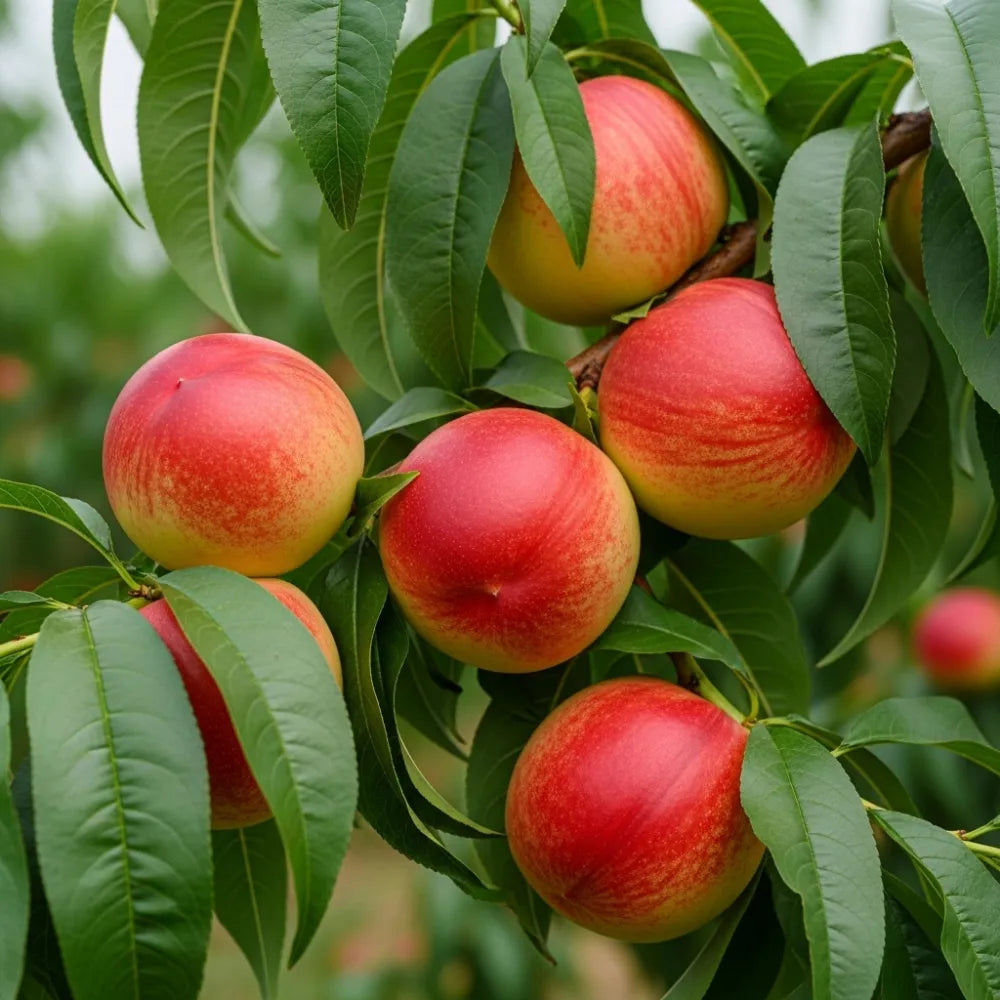 3ft 'Lord Napier' Patio Nectarine Tree | 4.5L Pot – Woven Wood
