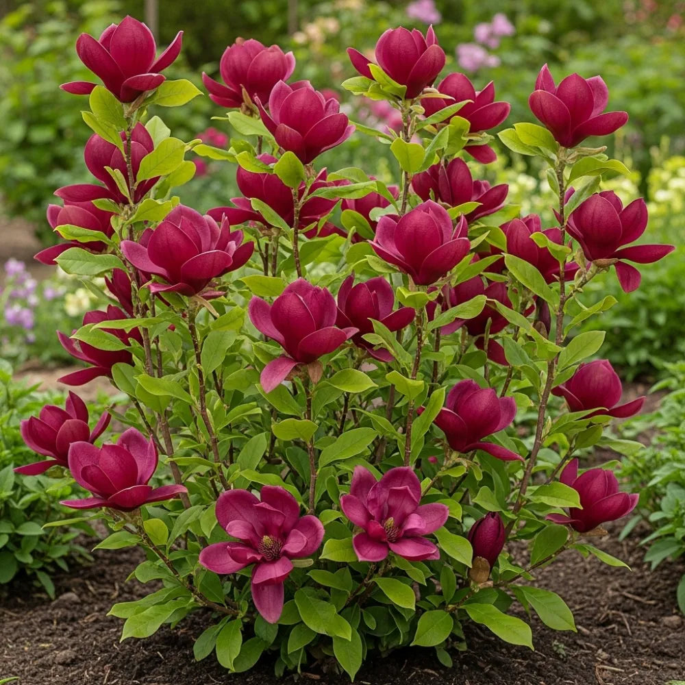 5ft 'Genie' Magnolia Tree | Dwarf Black Tulip | 10L Pot – Woven Wood