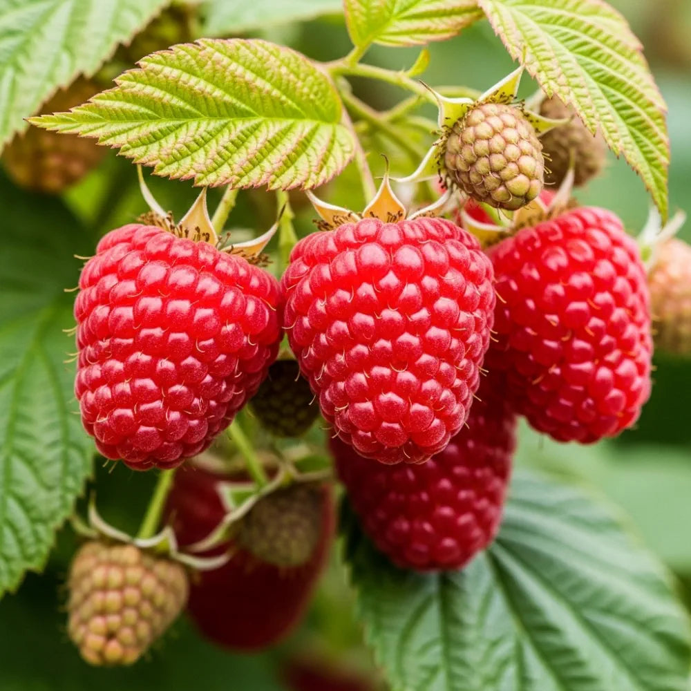 30cm 'Malling Admiral Raspberry Plant | 3L Pot – Woven Wood
