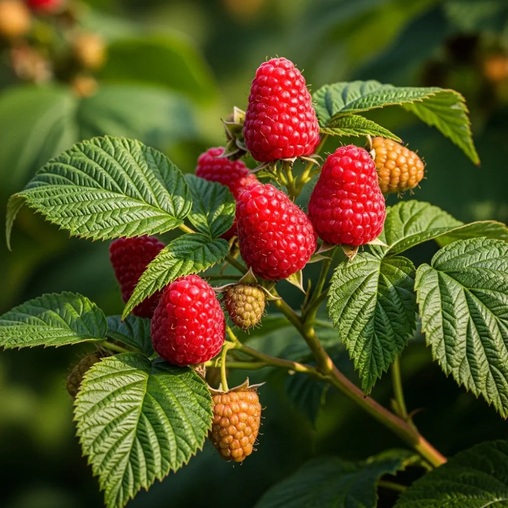 30cm 'Malling Admiral Raspberry Plant | 3L Pot – Woven Wood