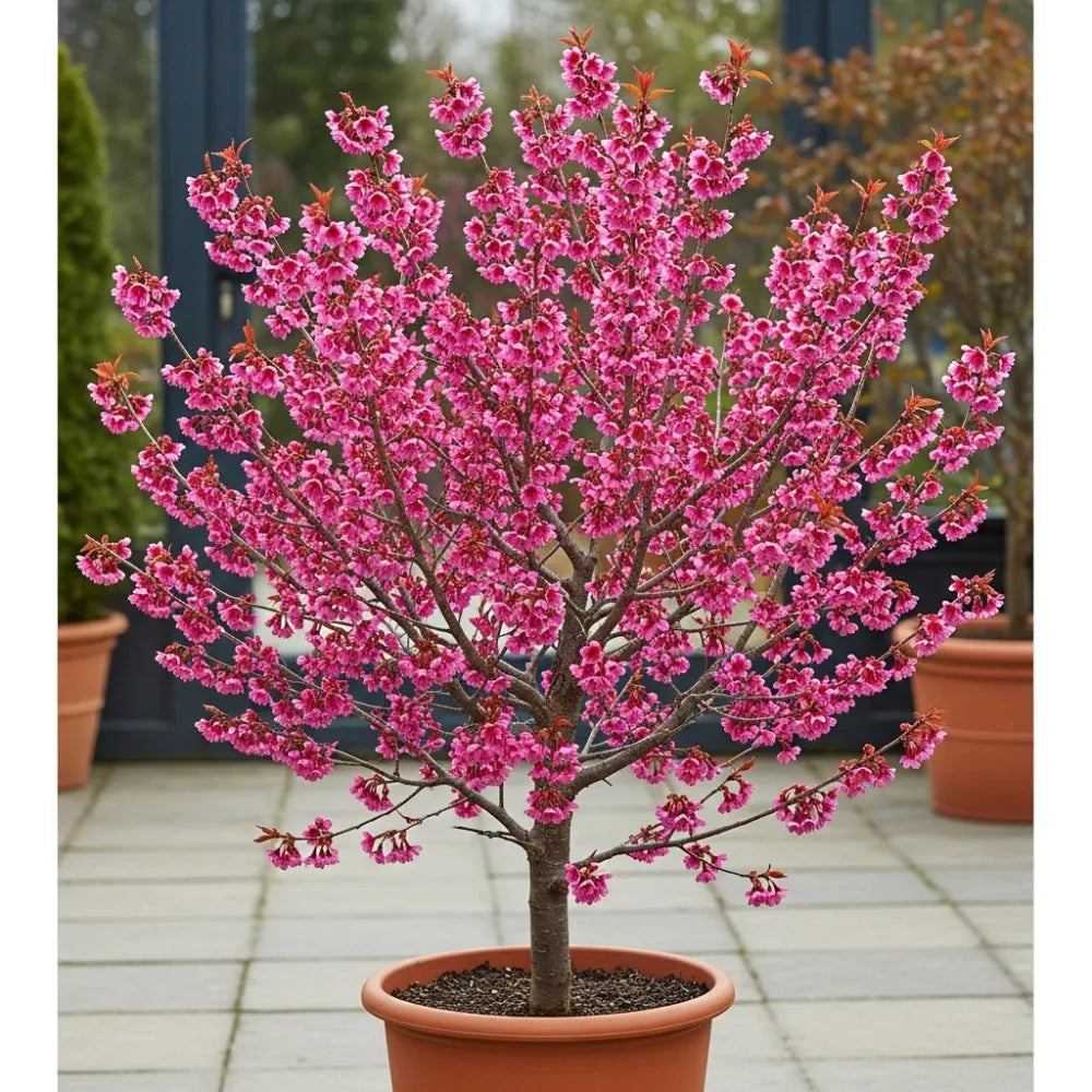 5ft Small Pink Cherry Blossom Tree | Prunus 'Okame' | Bare Root | 2 Ye ...