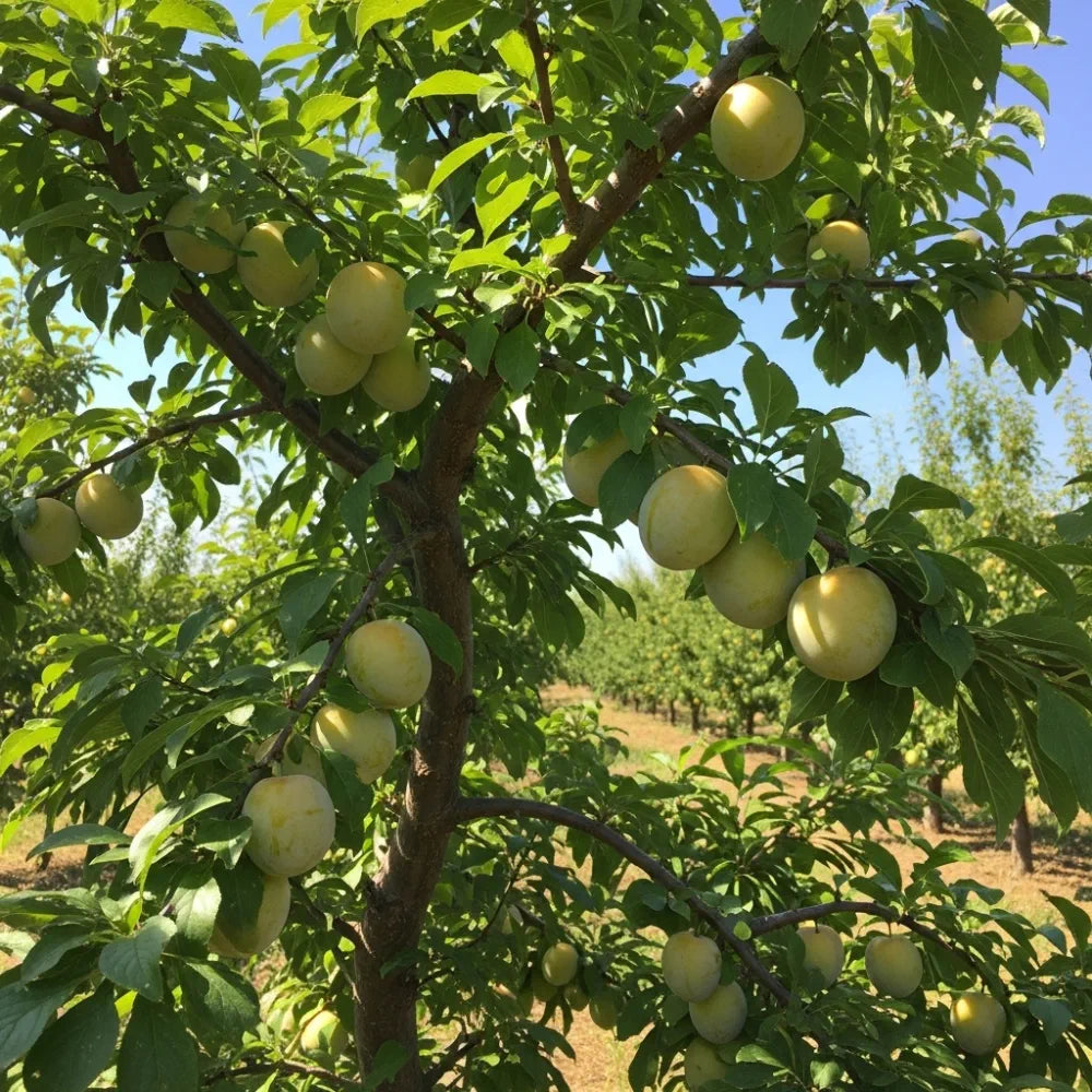 5ft Dwarfing Old Greengage Plum Tree | Bare Root | 2 Years Old – Woven Wood
