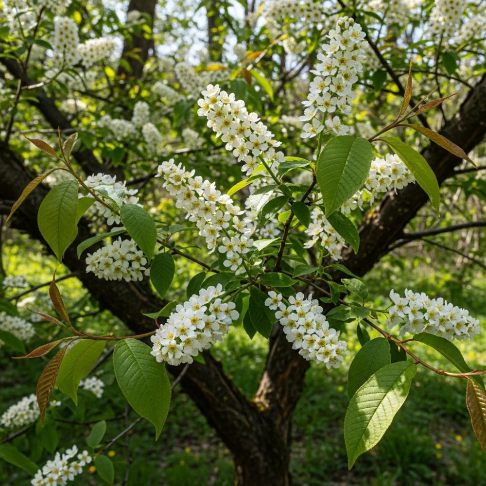 5ft 'Pandora' Cherry Blossom Tree | Prunus padus | 9L Pot | 2 Years Ol ...