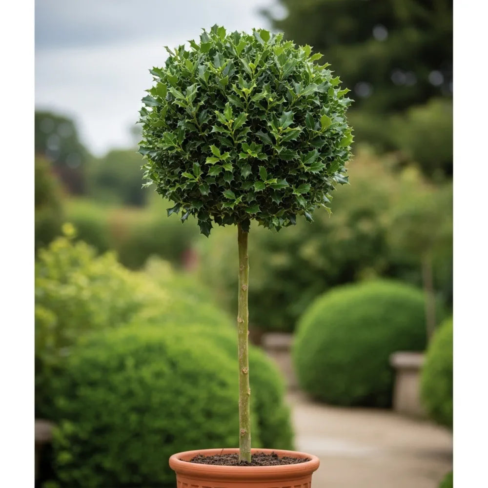 3ft 'Alaska' Patio Holly Tree | 3L Pot – Woven Wood