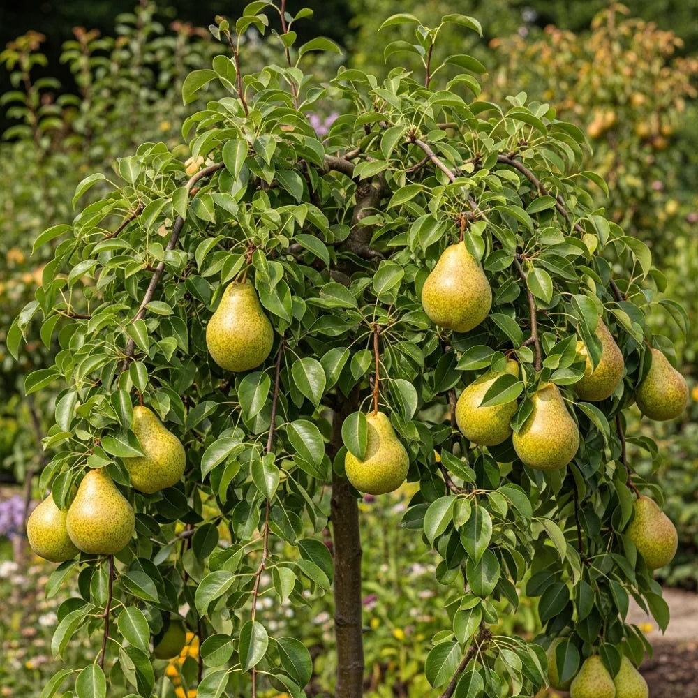 Patio 'Conference' Pear Tree | 4.5L Pot – Woven Wood