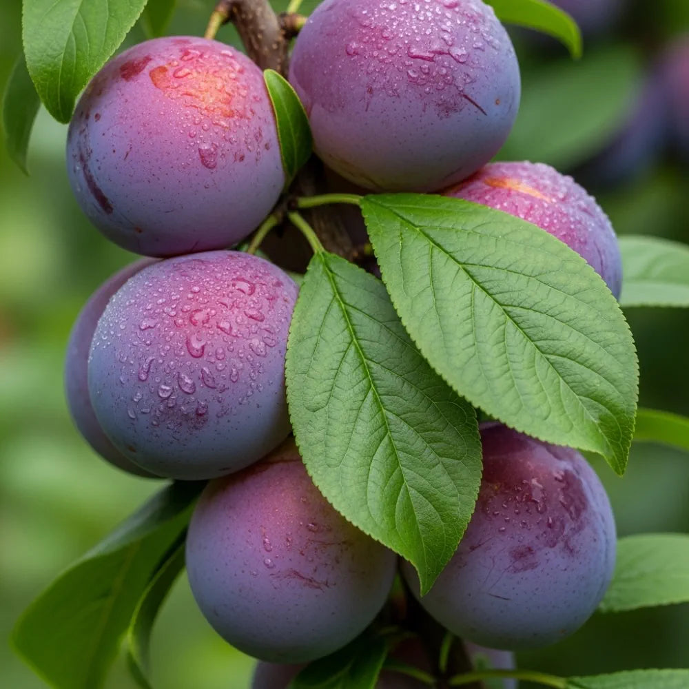Patio 'Opal' Plum Tree | 3ft | 4.5L Pot – Woven Wood