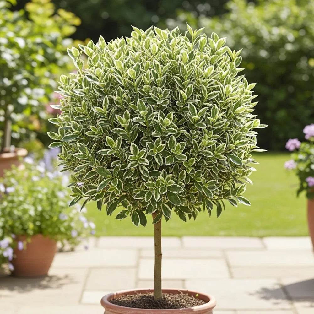 3ft 'Emerald Gaiety' Patio Spindle Tree | 3L Pot – Woven Wood