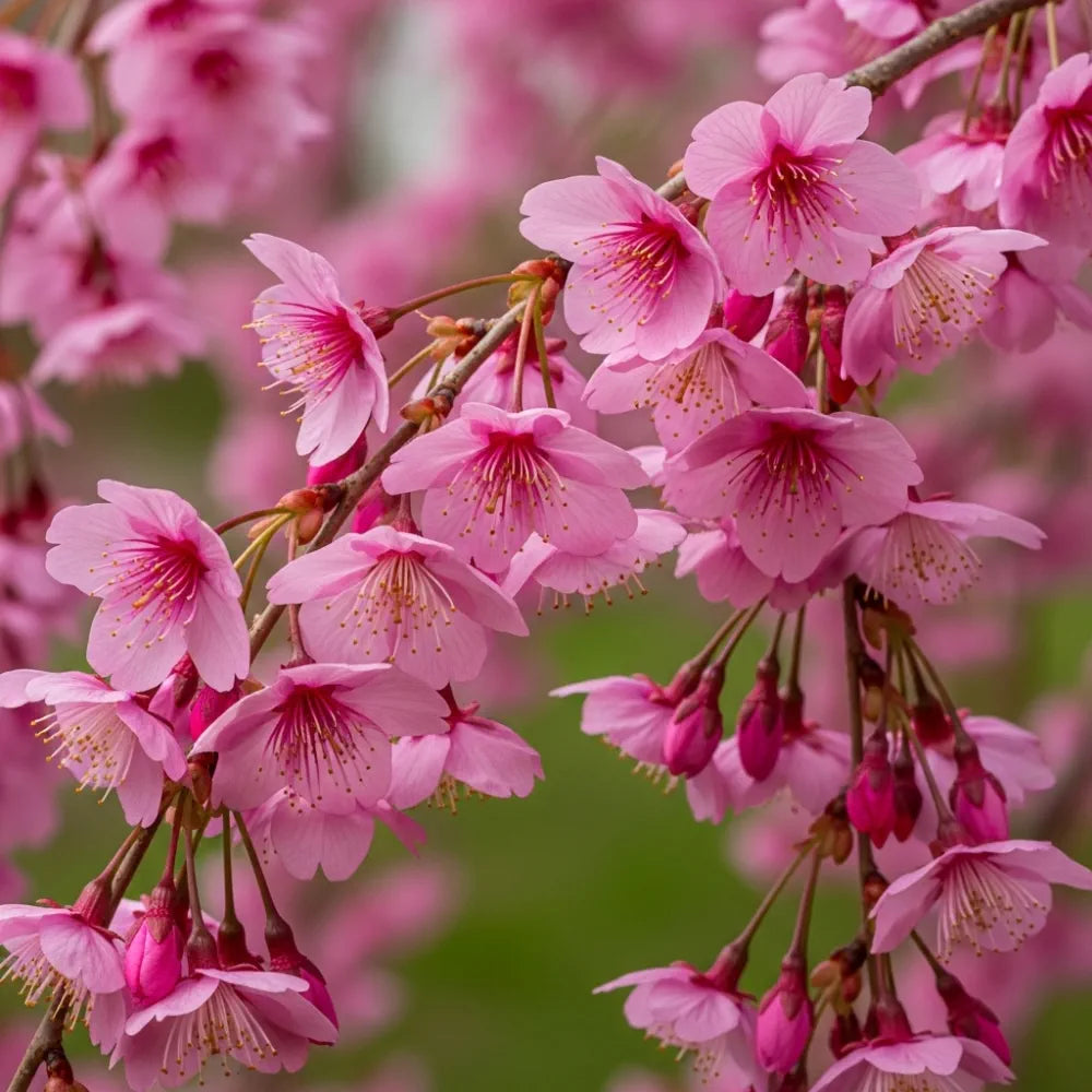 5ft Single Pink Weeping Cherry Blossom Tree | Prunus pendula Rubra | B ...
