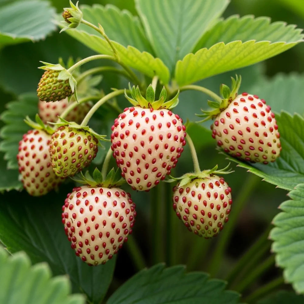 10x 'Pineberry' Strawberry Plant | Bare Root – Woven Wood