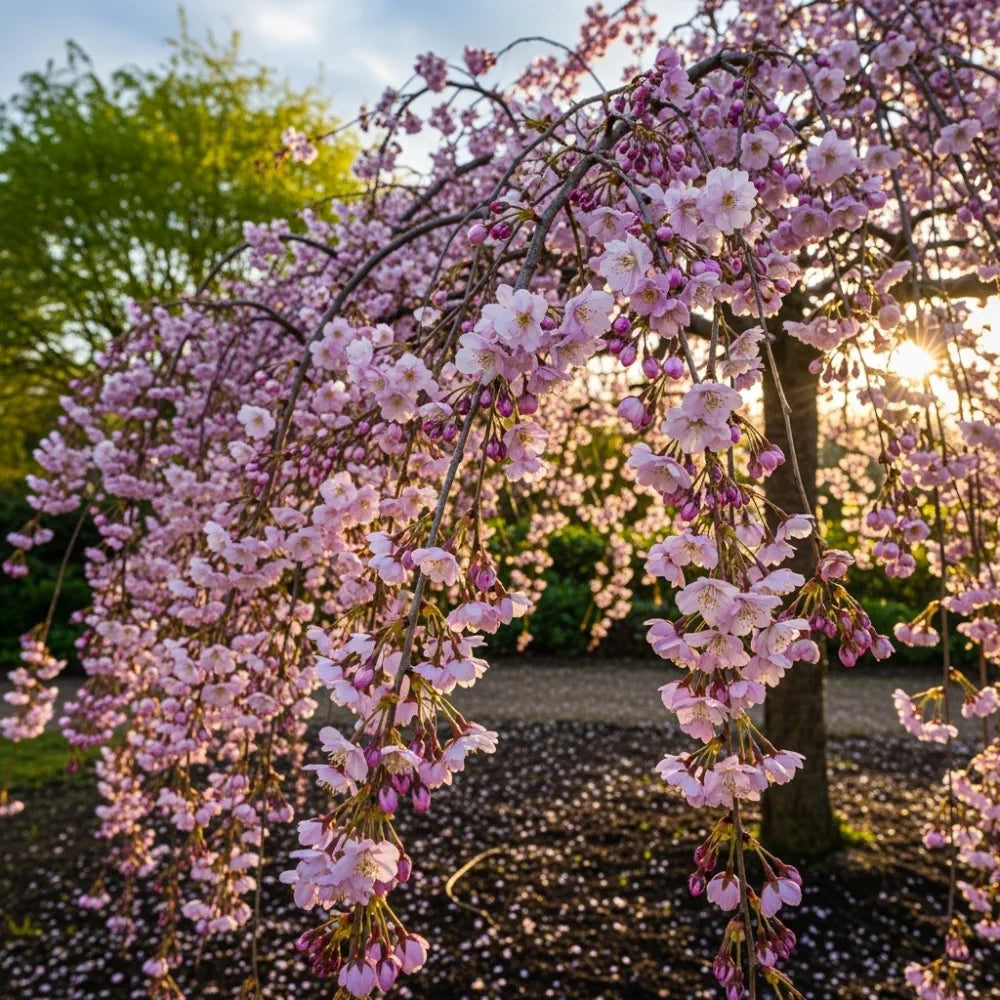 6ft Half-Standard Pink Weeping Cherry Blossom Tree | Mature 'Pendula R ...
