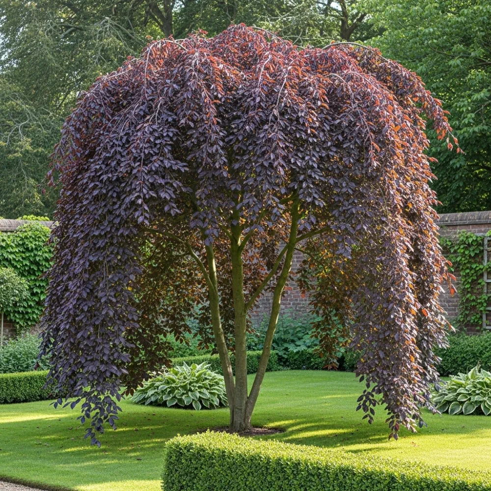 2.5ft Purple Beech Tree | Fagus sylvatica 'Purple Fountain' | 5L pot ...