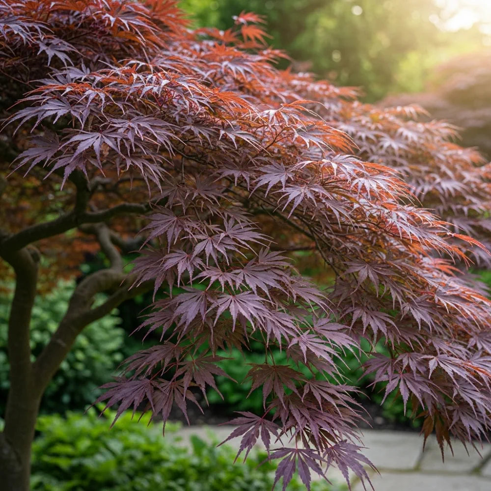4ft Purple Japanese Maple Tree | Acer palmatum 'Atropurpureum' | 7.5L ...