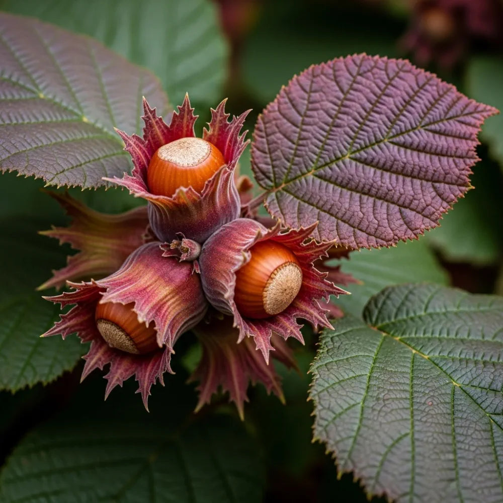4ft 'Purpurea' Filbert Tree | Purple Hazelnut Tree | 9L Pot | 2 Years ...