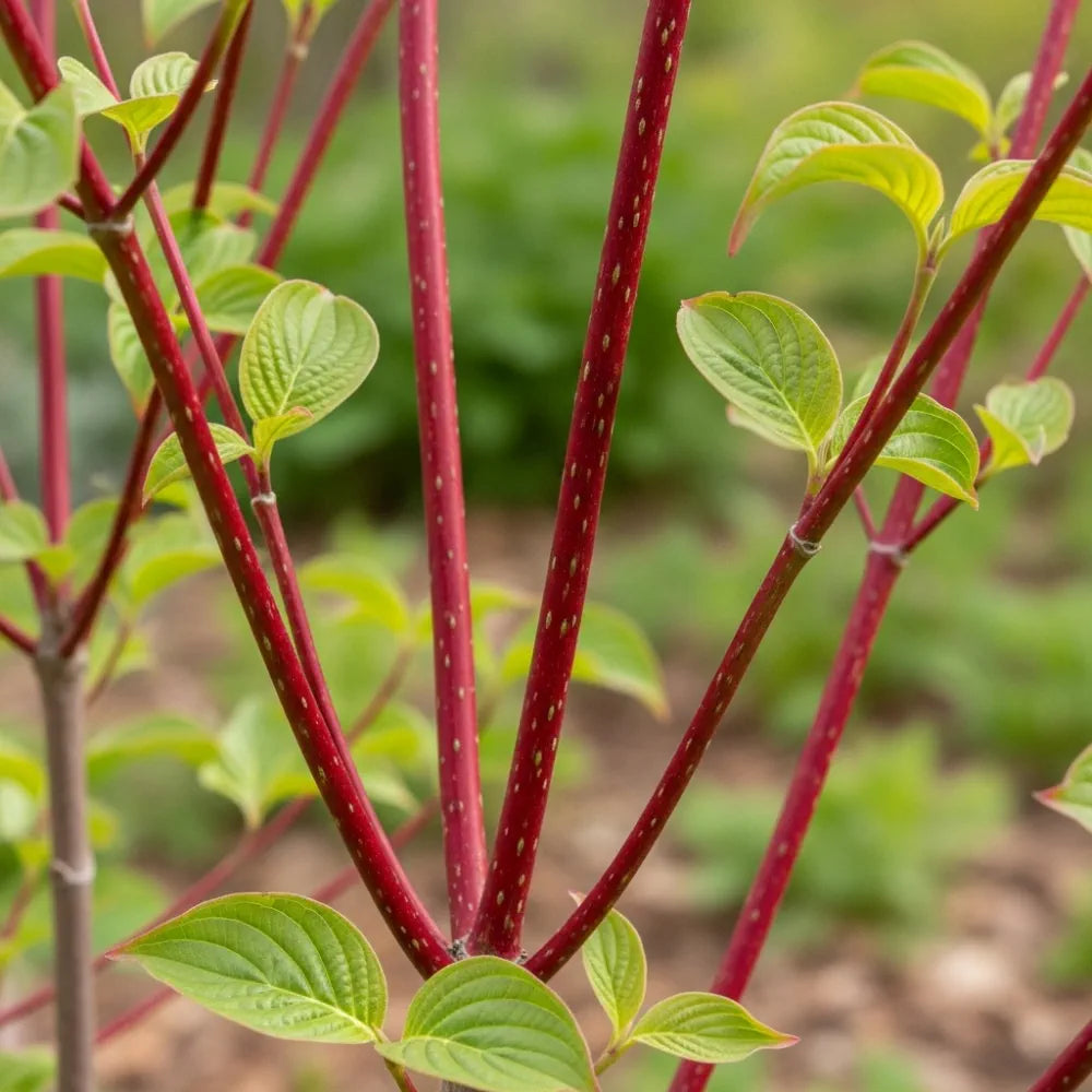 60-90cm Red-Barked Dogwood Hedging | Cornus alba | Bare Root – Woven Wood