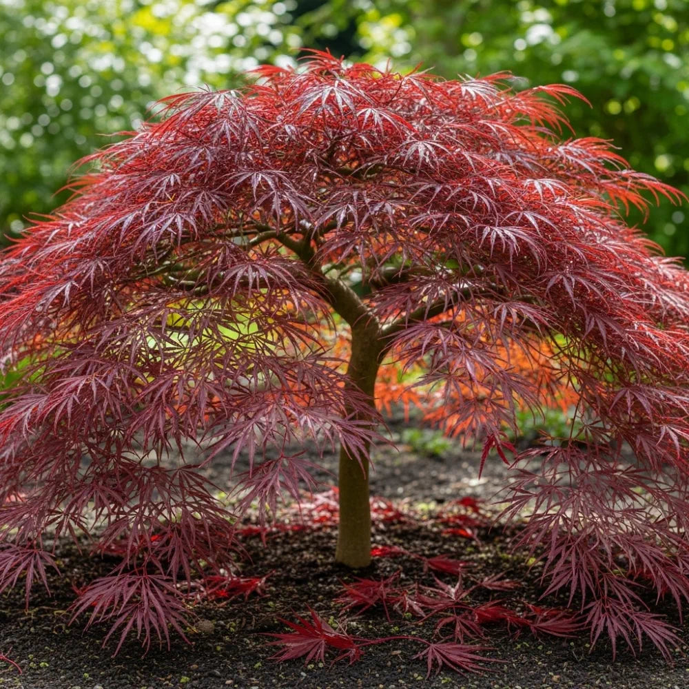 3ft Red Weeping Japanese Maple Tree | Acer palmatum 'Garnet' | 5L Pot ...