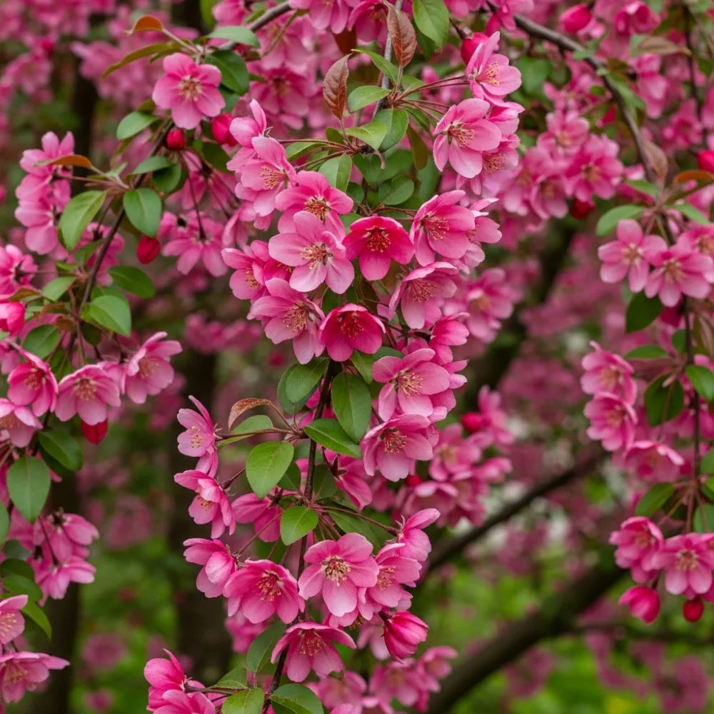 5ft 'Royal Beauty' Weeping Crabapple Tree | 9L Pot | 2 Years Old – Woven Wood