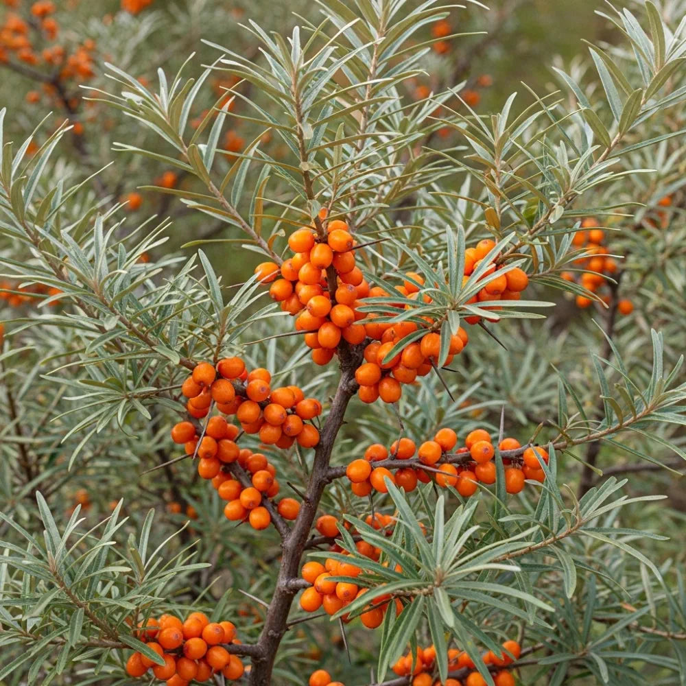 60-90cm Sea Buckthorn Hedging | Hippophae rhamnoides | Bare Root ...
